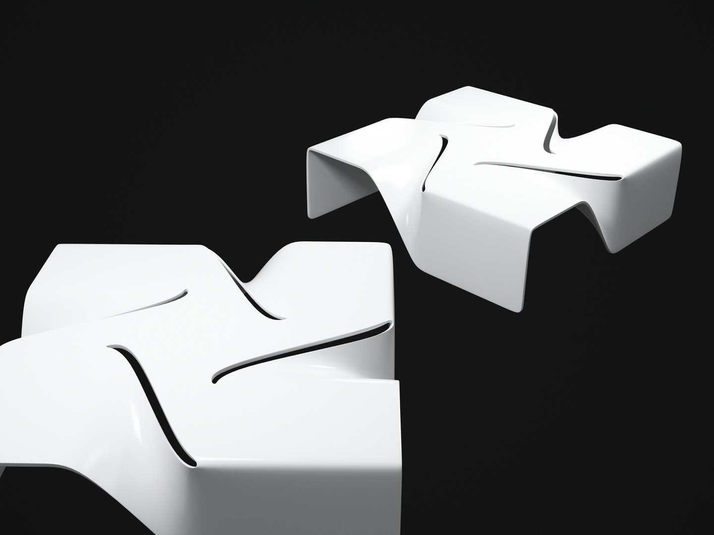 T-vertigo-side-table 3d Model