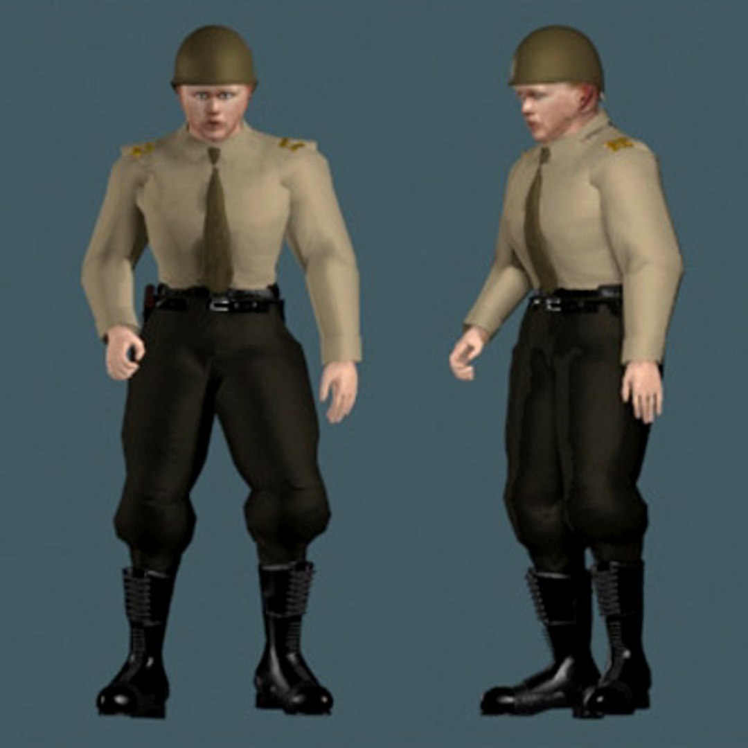 Human Soldier Military 3d 3ds