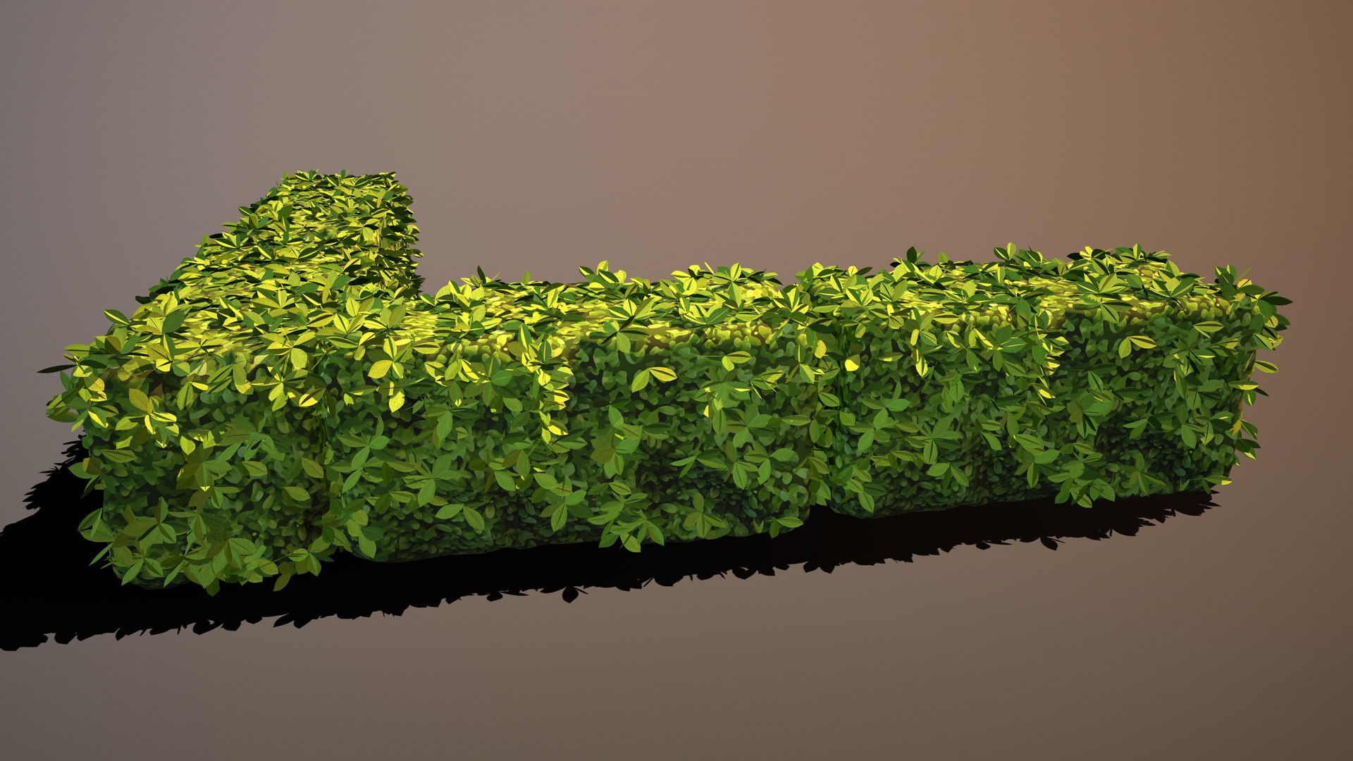 Hedge stylized 3D model - TurboSquid 1630301