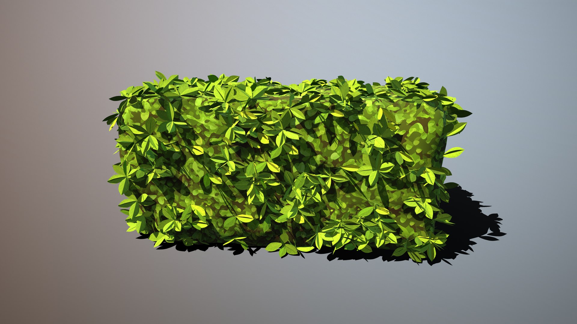 Hedge stylized 3D model - TurboSquid 1630301