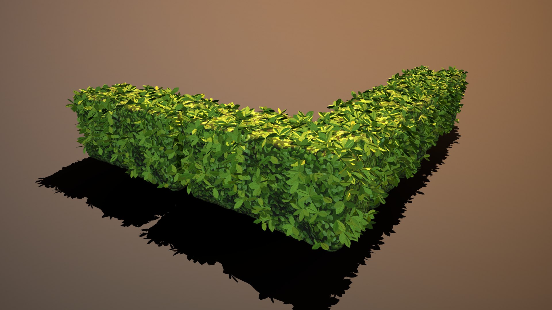 Hedge stylized 3D model - TurboSquid 1630301