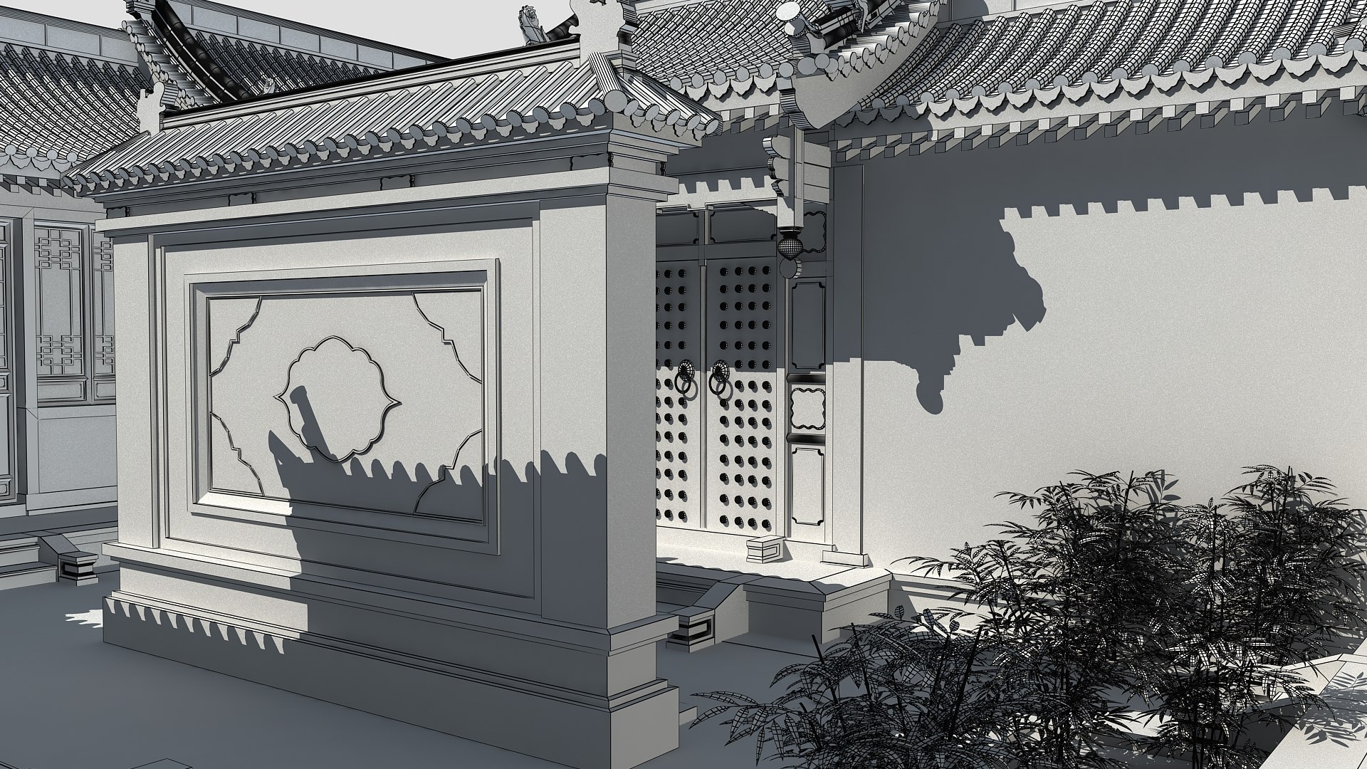 Chinese Courtyard House 05 3D Model - TurboSquid 1907687