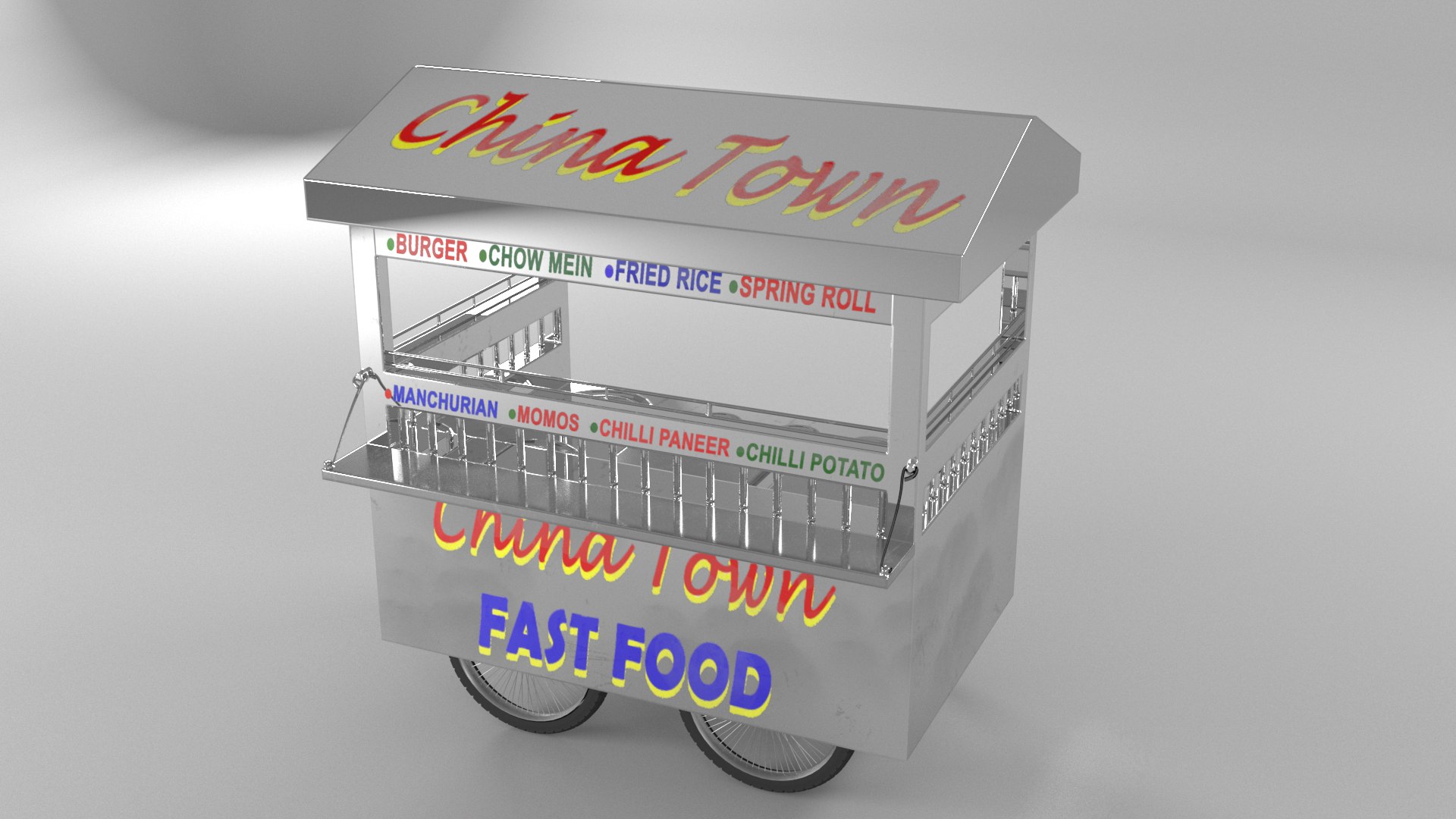 Thela, Hand Cart, India 3D Model - TurboSquid 1854602