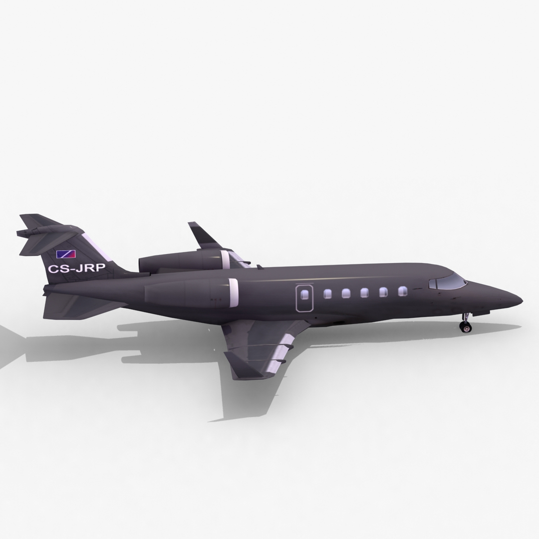 learjet60 private jet learjet 60 3d lwo