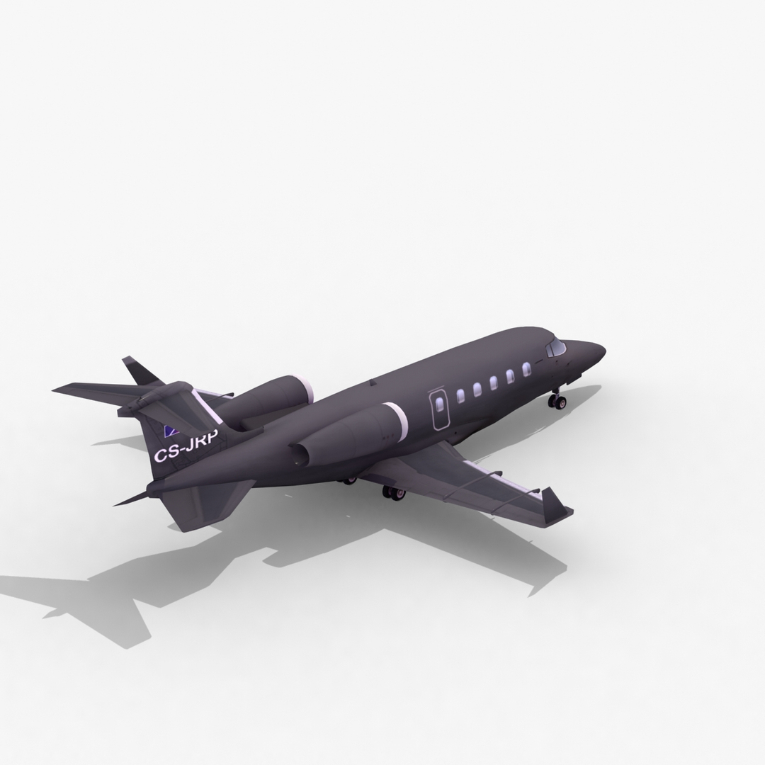 learjet60 private jet learjet 60 3d lwo