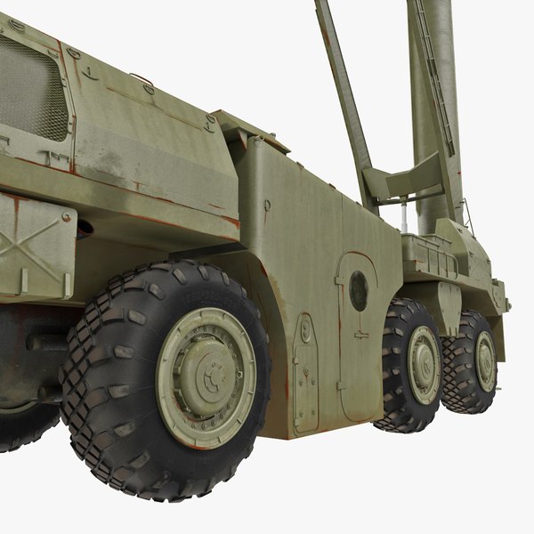 3d model of scud missile launcher maz-543