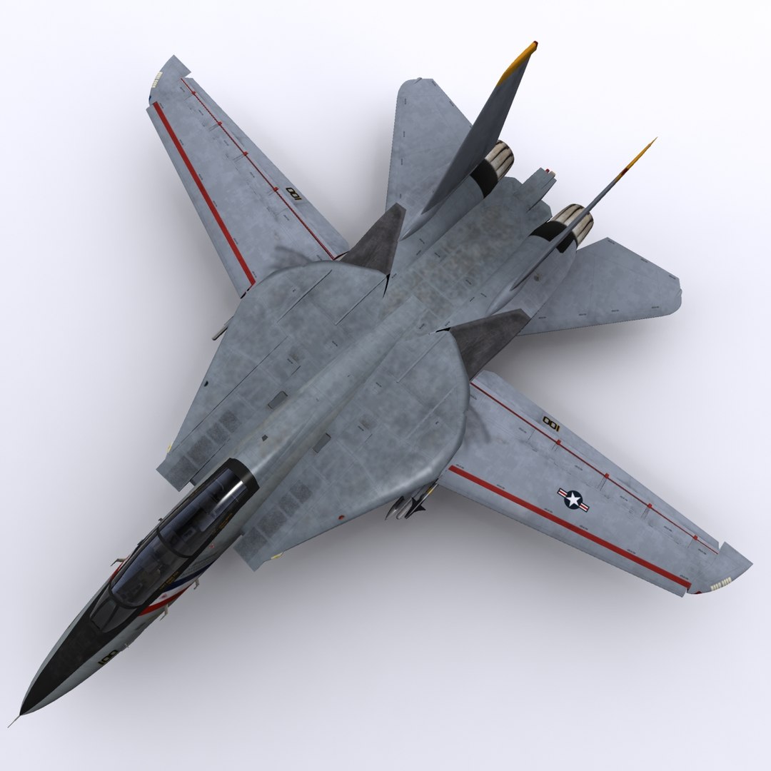 f-14 fighter jet f-14d 3d model