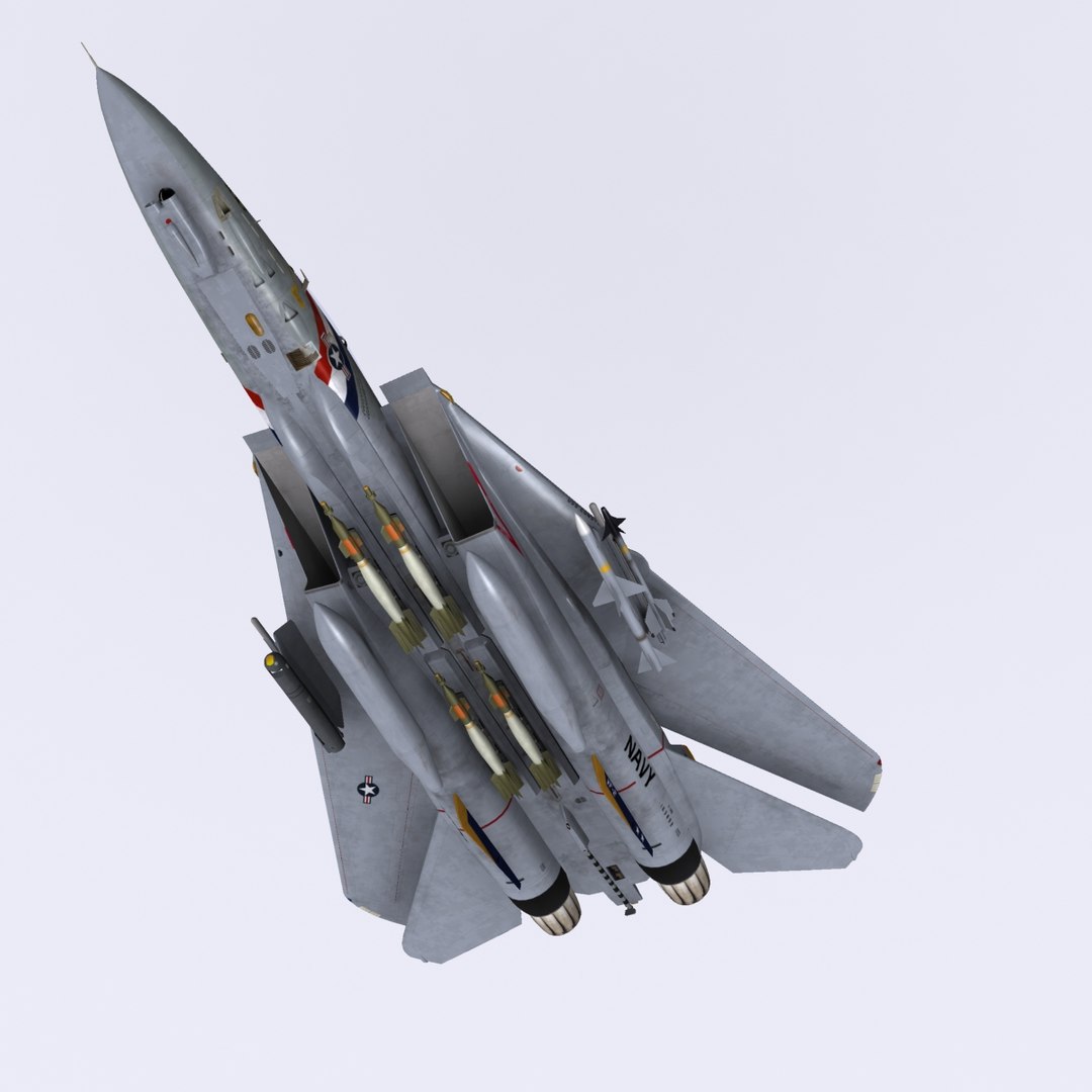 f-14 fighter jet f-14d 3d model