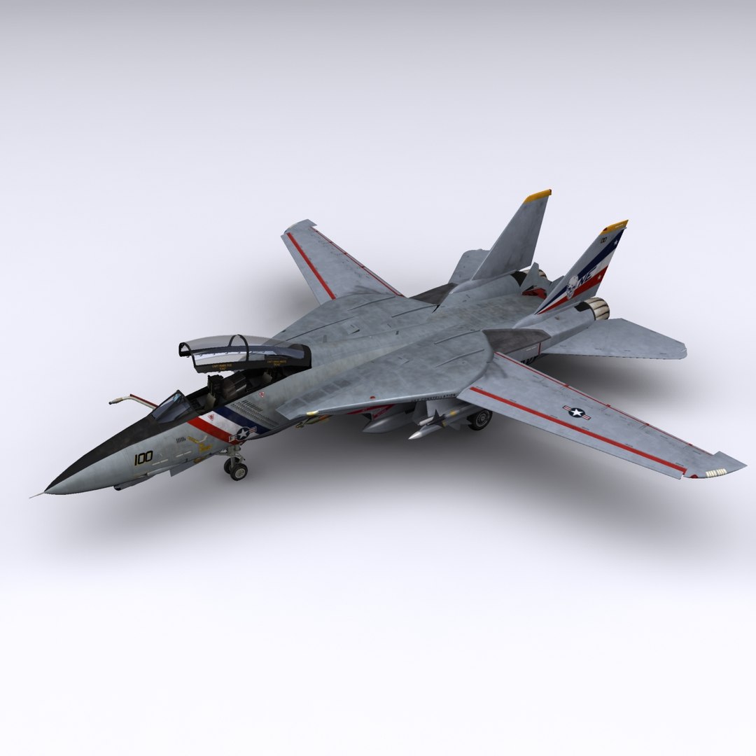 f-14 fighter jet f-14d 3d model