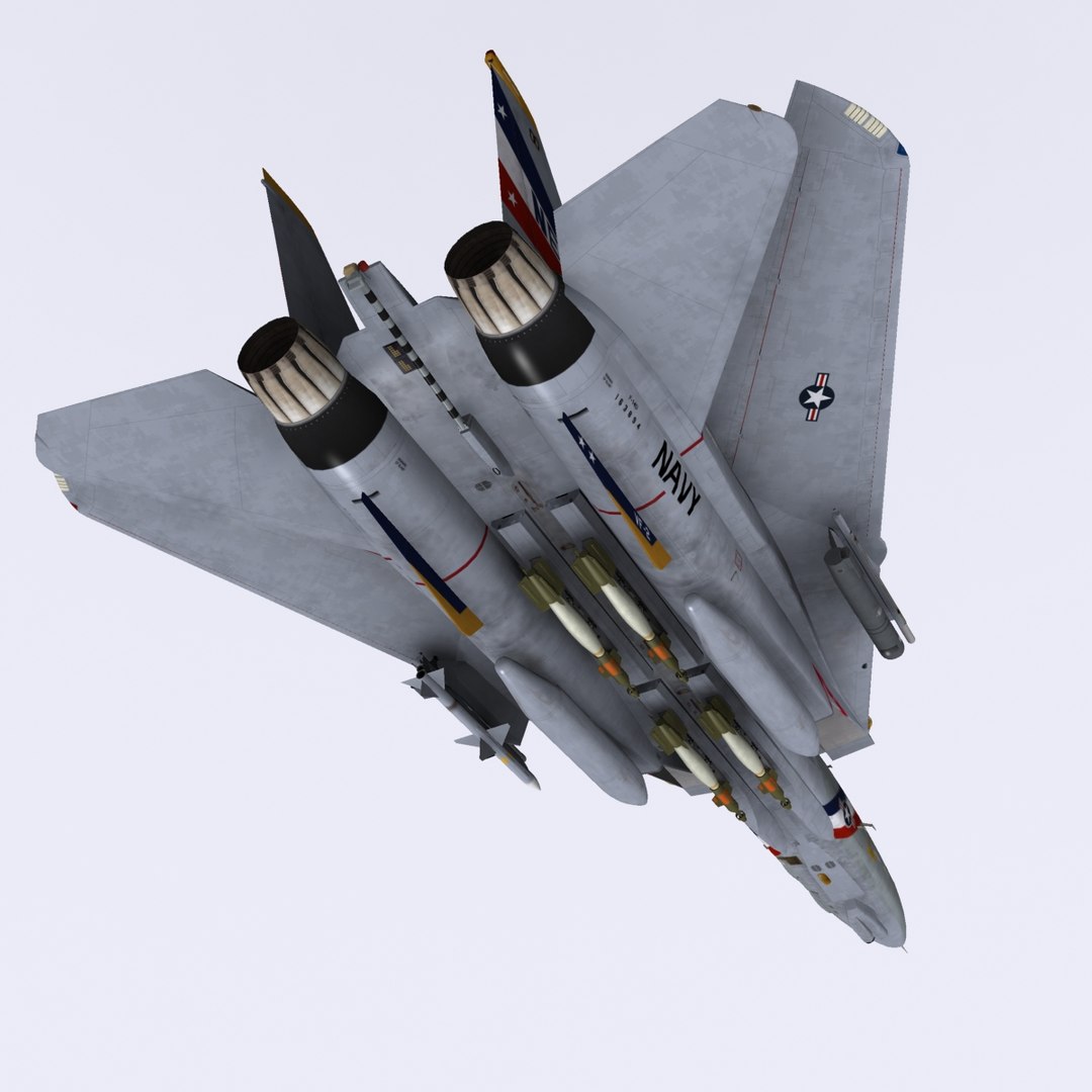 f-14 fighter jet f-14d 3d model