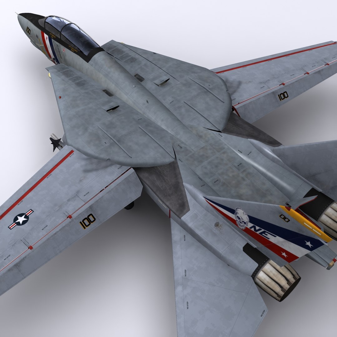 f-14 fighter jet f-14d 3d model