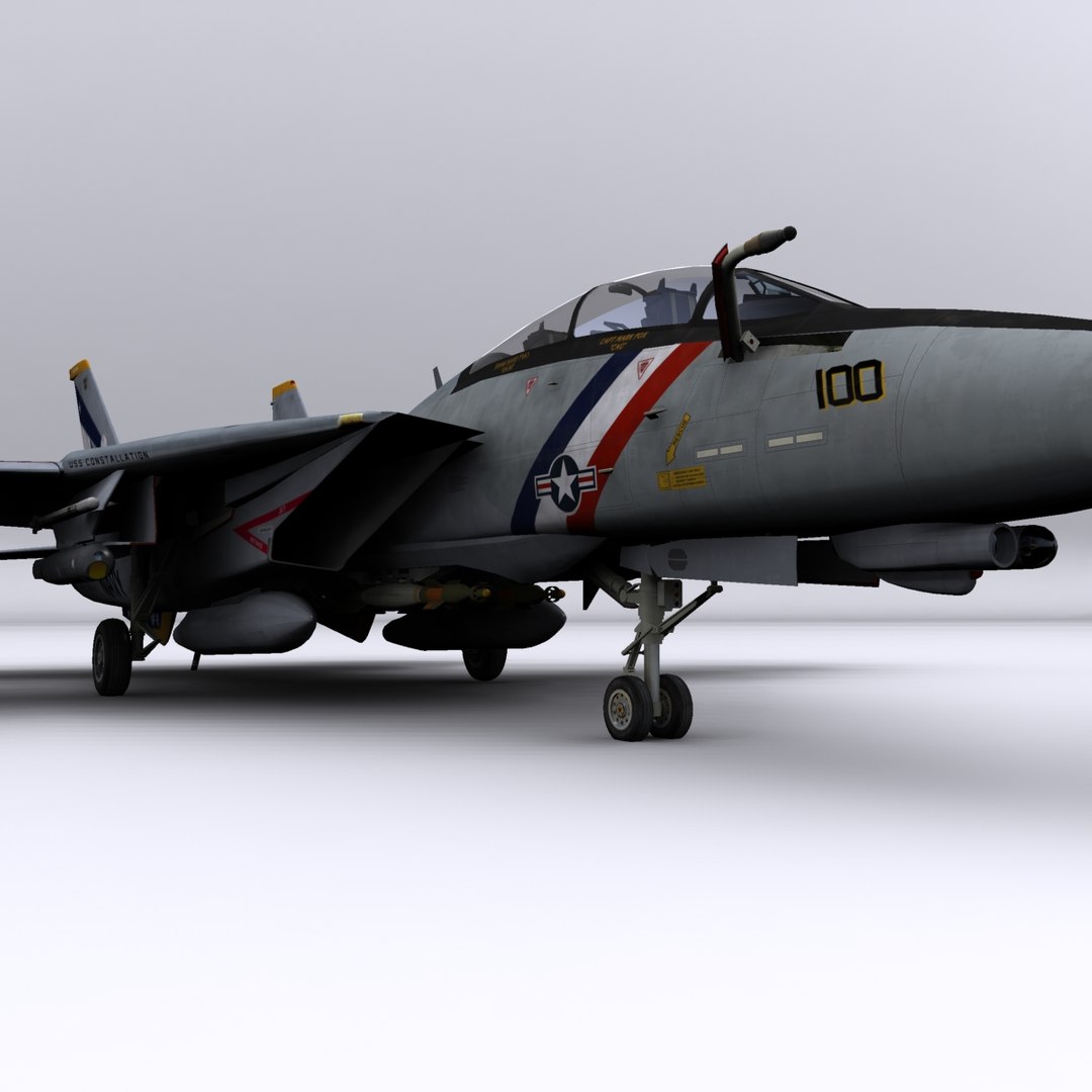 f-14 fighter jet f-14d 3d model