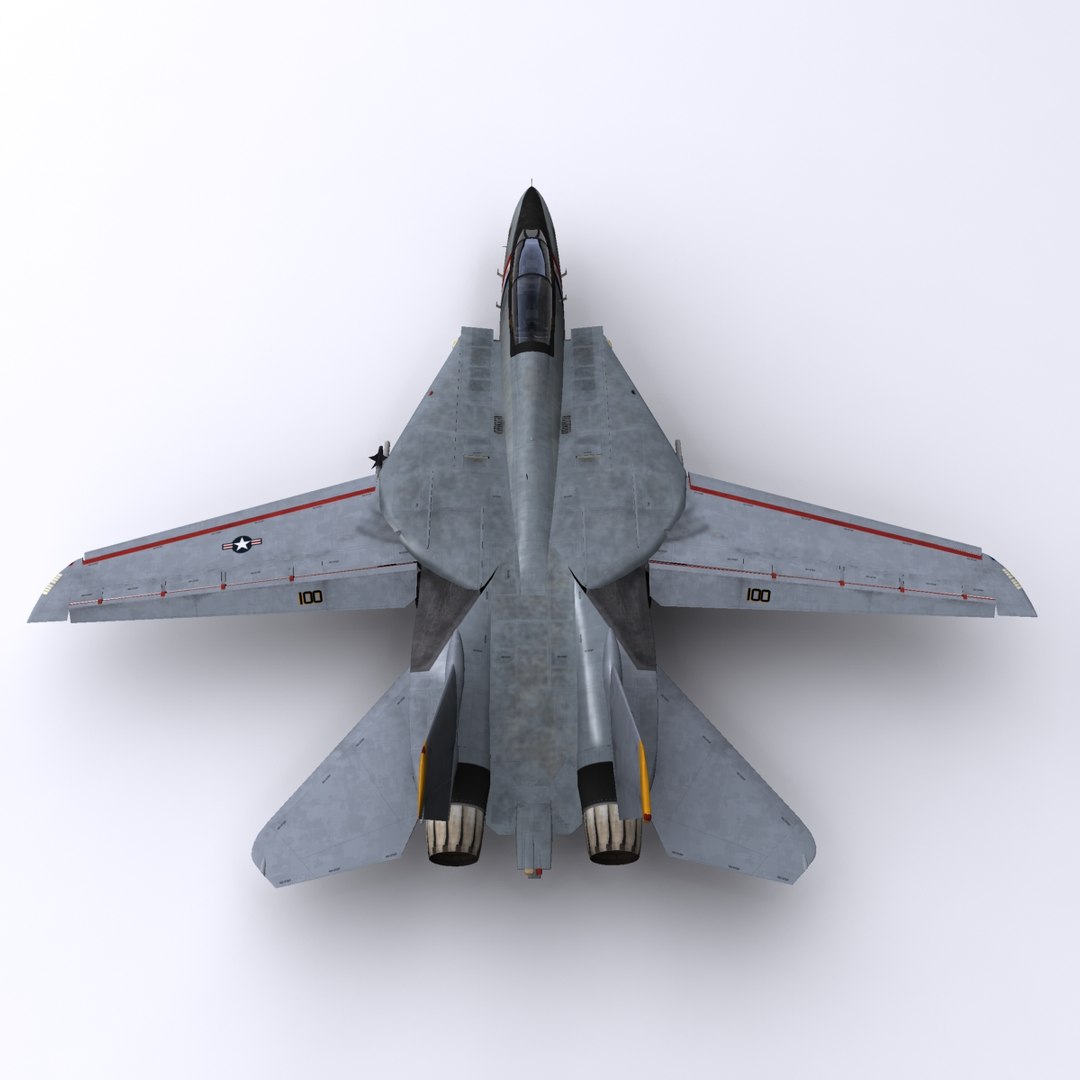 f-14 fighter jet f-14d 3d model
