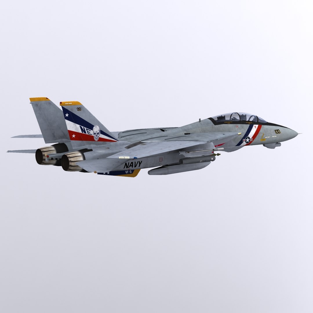 f-14 fighter jet f-14d 3d model
