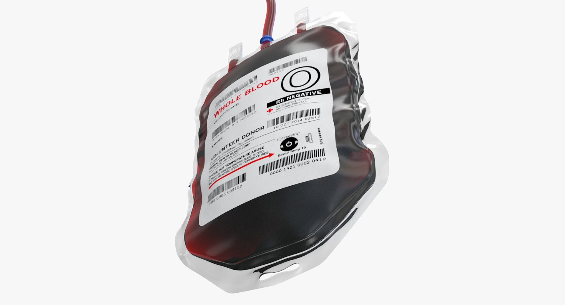 Realistic Blood Bag 3d Model