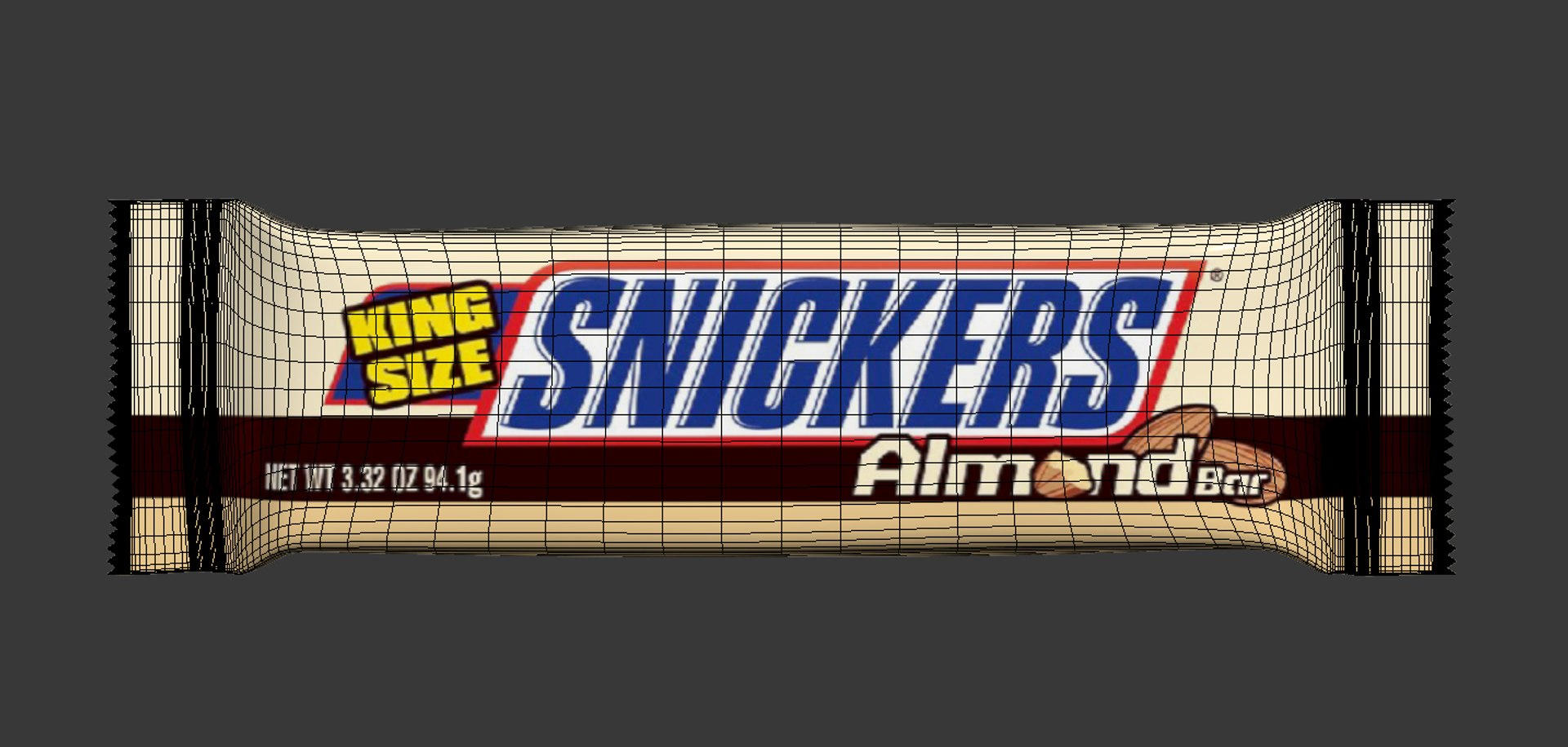 Chocolate Snickers 3d Model