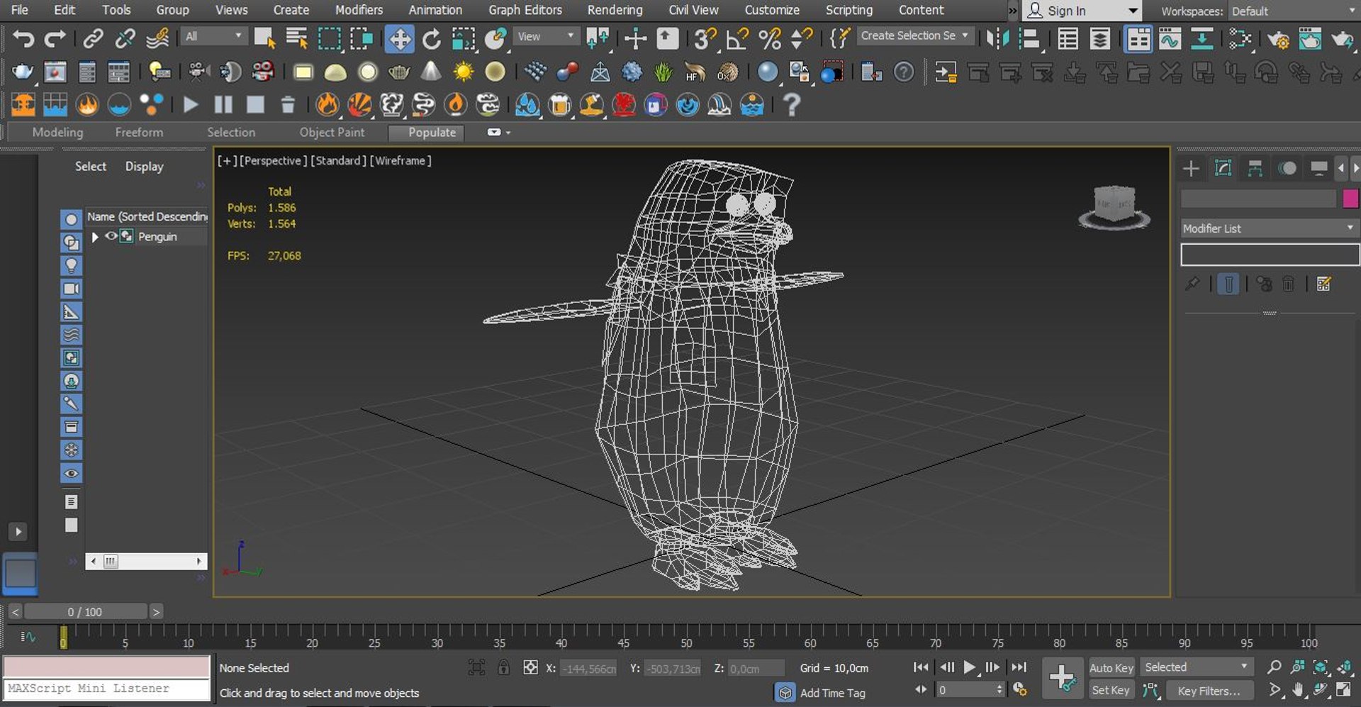 Cartoon Penguin Art 3D Model - TurboSquid 1503597