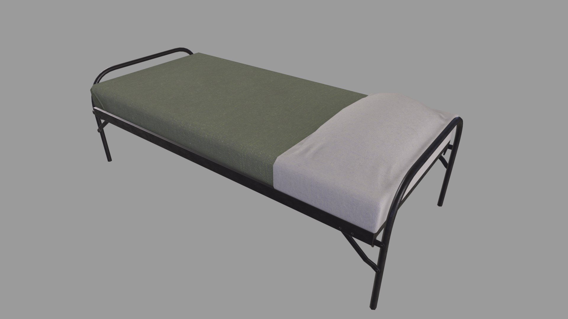 WWII Hospital Bed 3D Model - TurboSquid 2022927