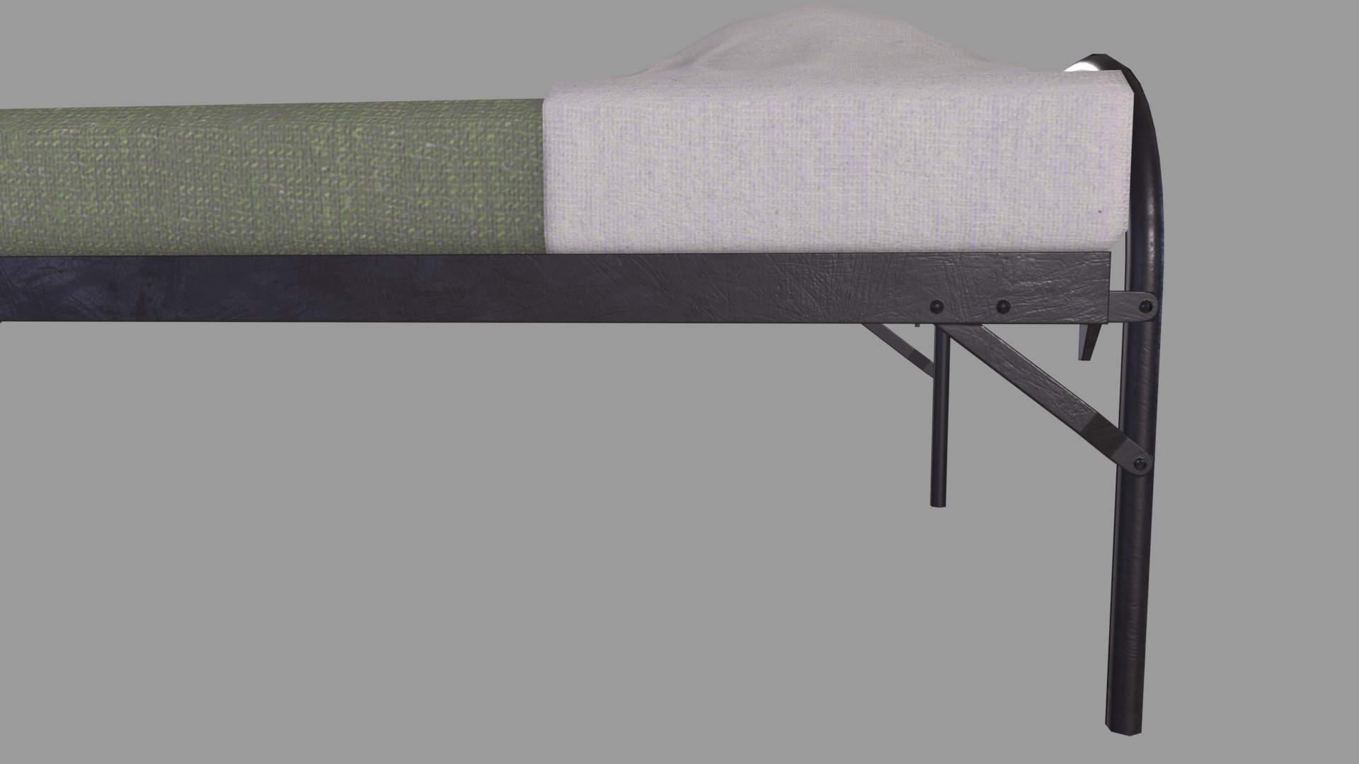 WWII Hospital Bed 3D Model - TurboSquid 2022927