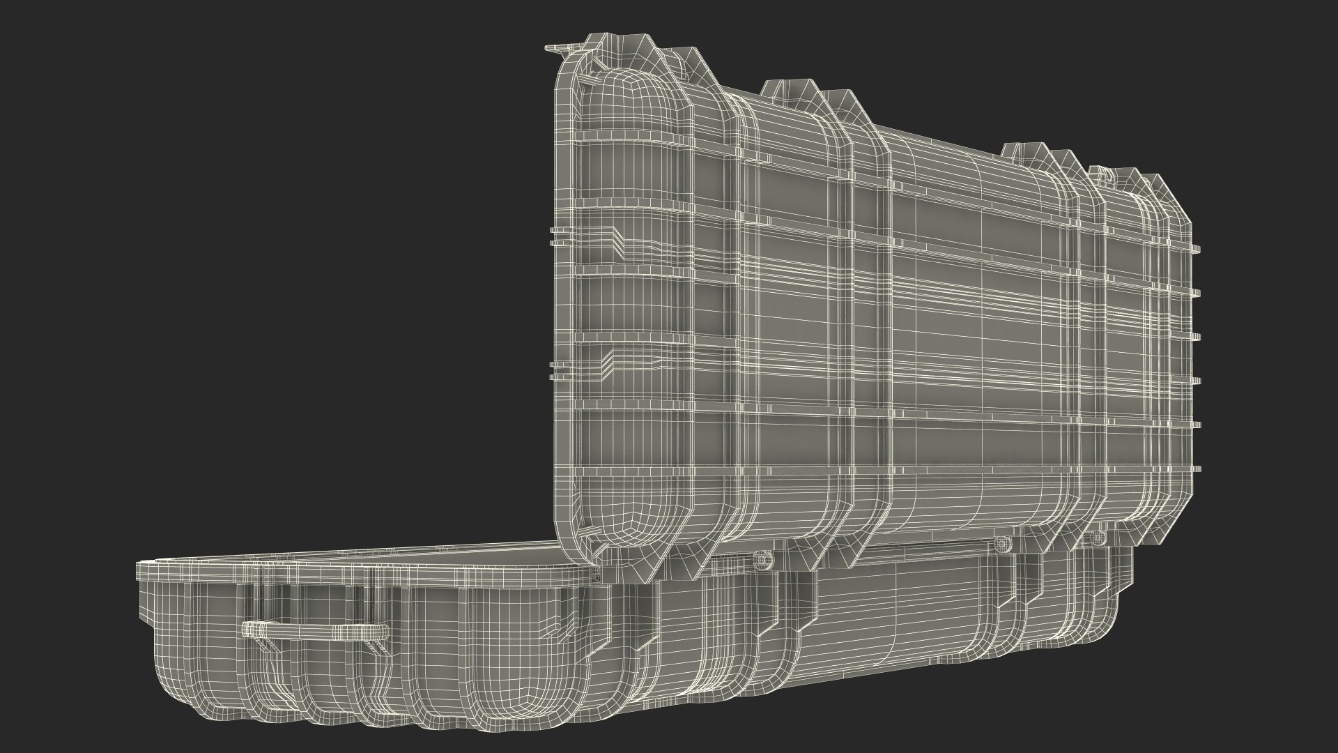 Open Military Hard Case Green 3D Model - TurboSquid 2119183