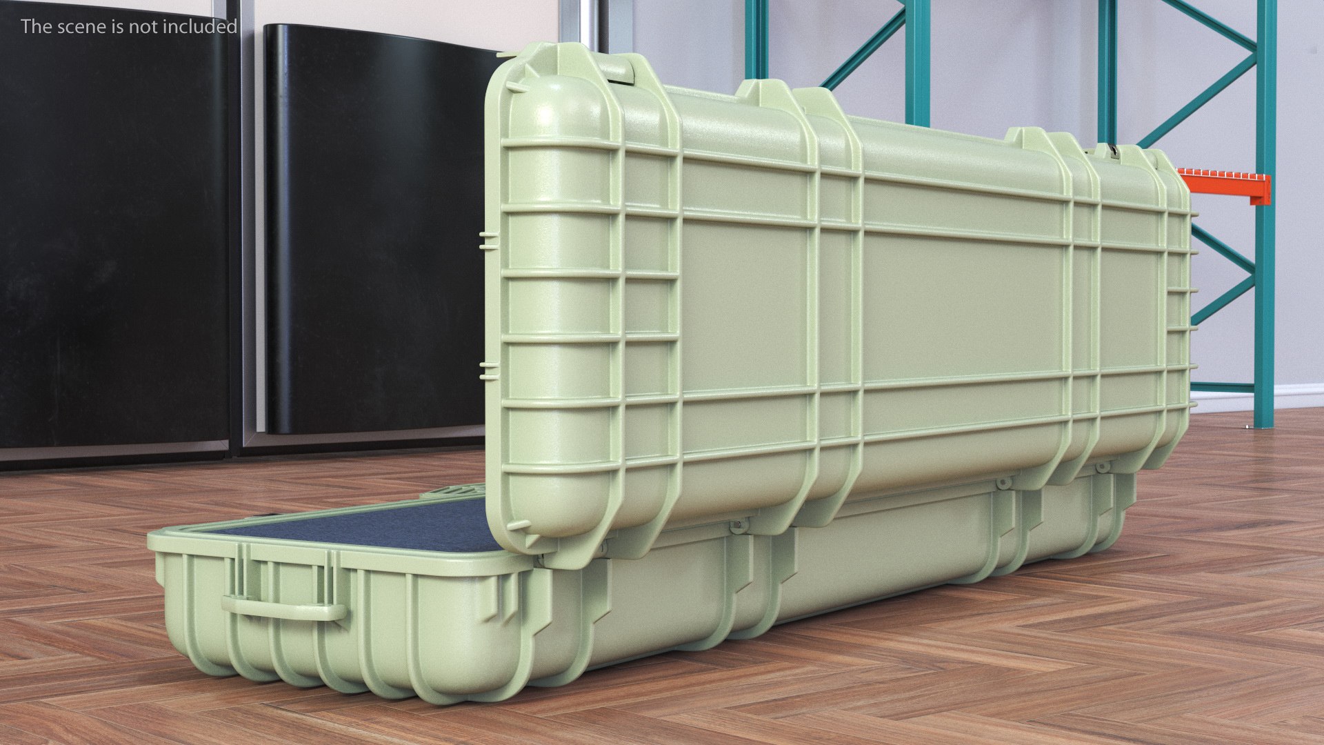 Open Military Hard Case Green 3D model - TurboSquid 2119183