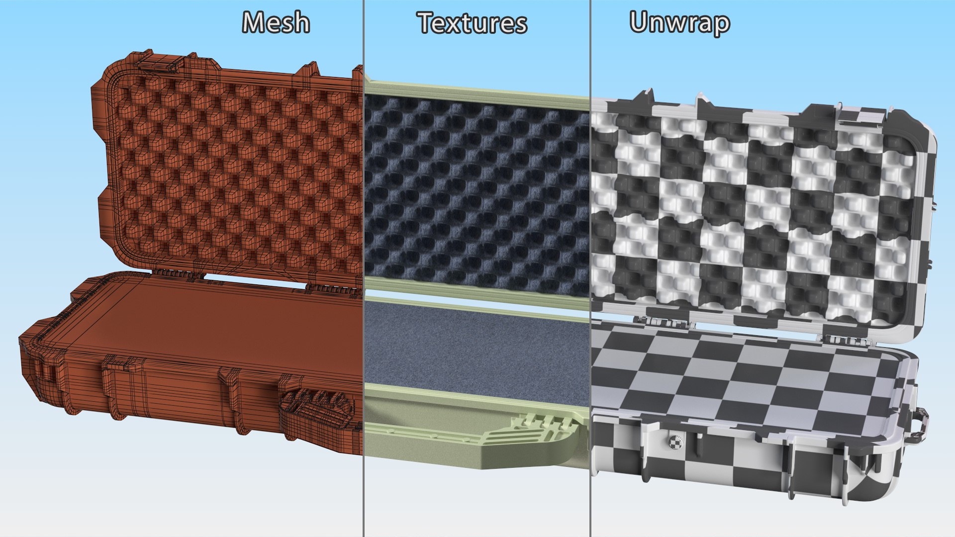 Open Military Hard Case Green 3D Model - TurboSquid 2119183