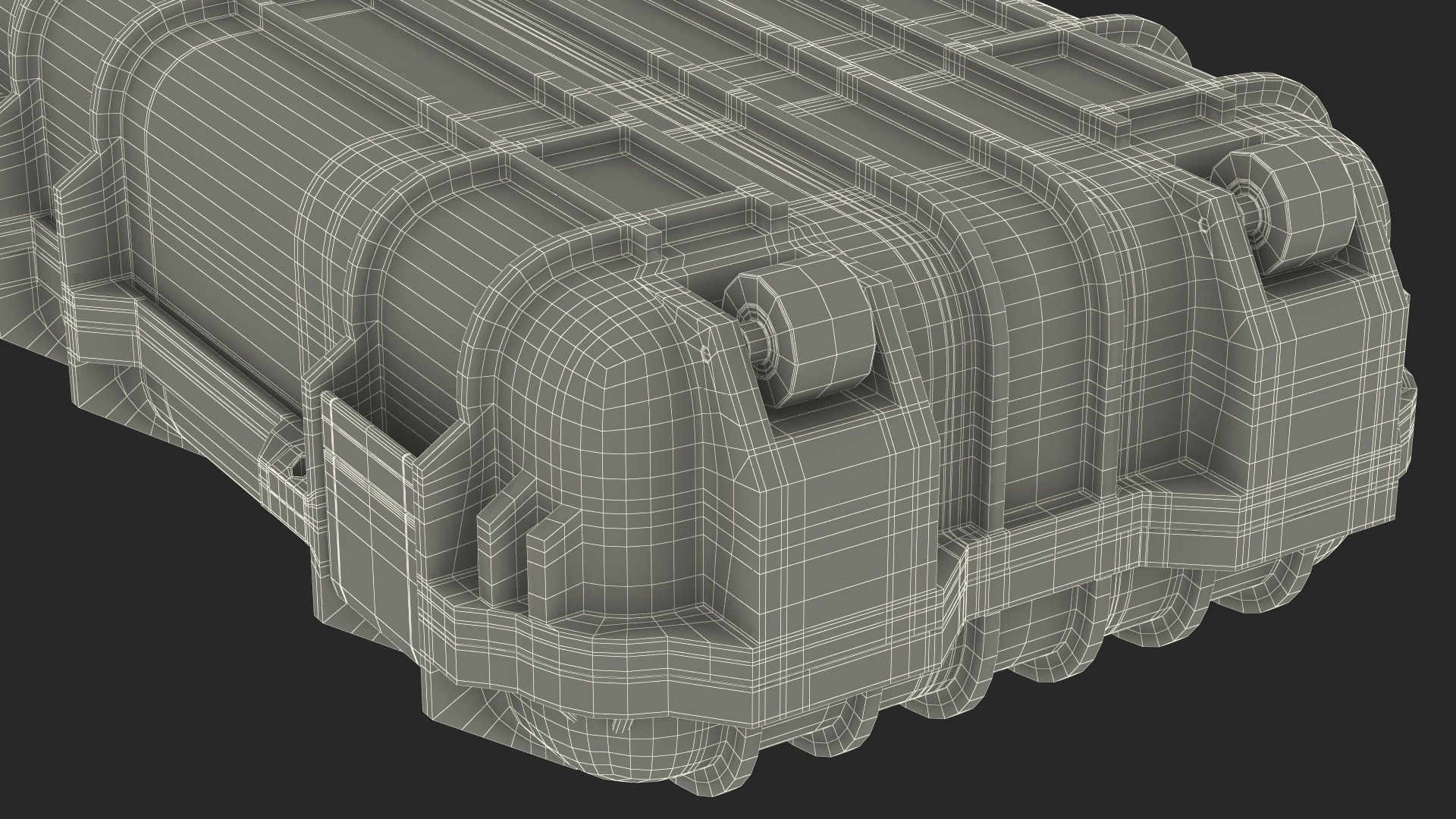 Open Military Hard Case Green 3D Model - TurboSquid 2119183