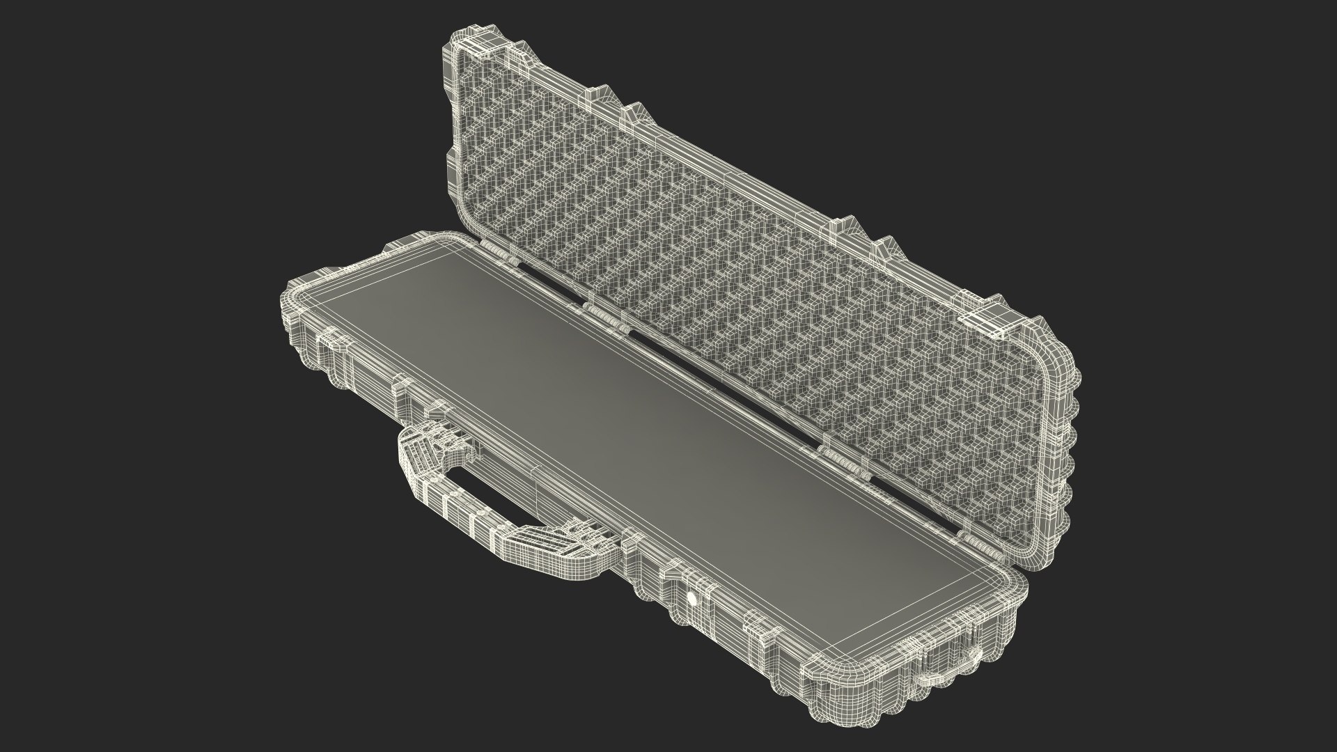Open Military Hard Case Green 3D Model - TurboSquid 2119183