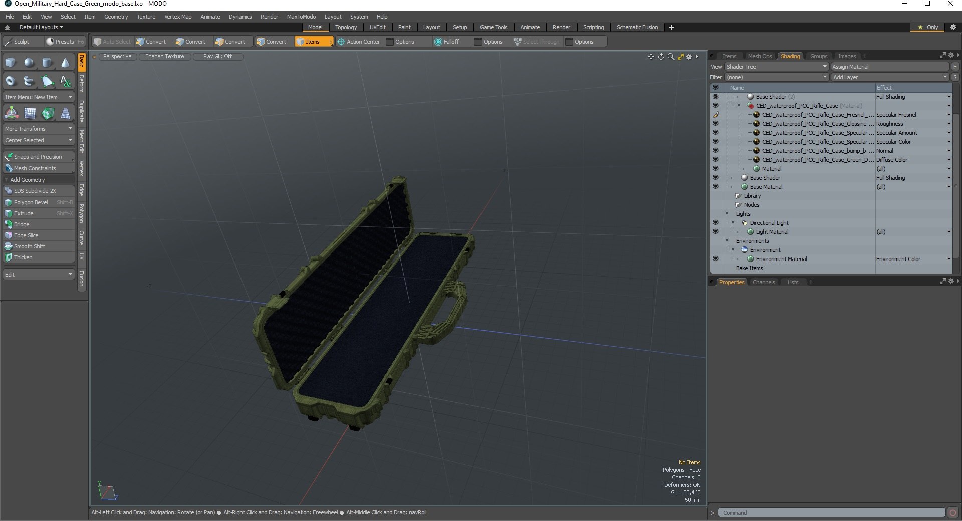 Open Military Hard Case Green 3D Model - TurboSquid 2119183