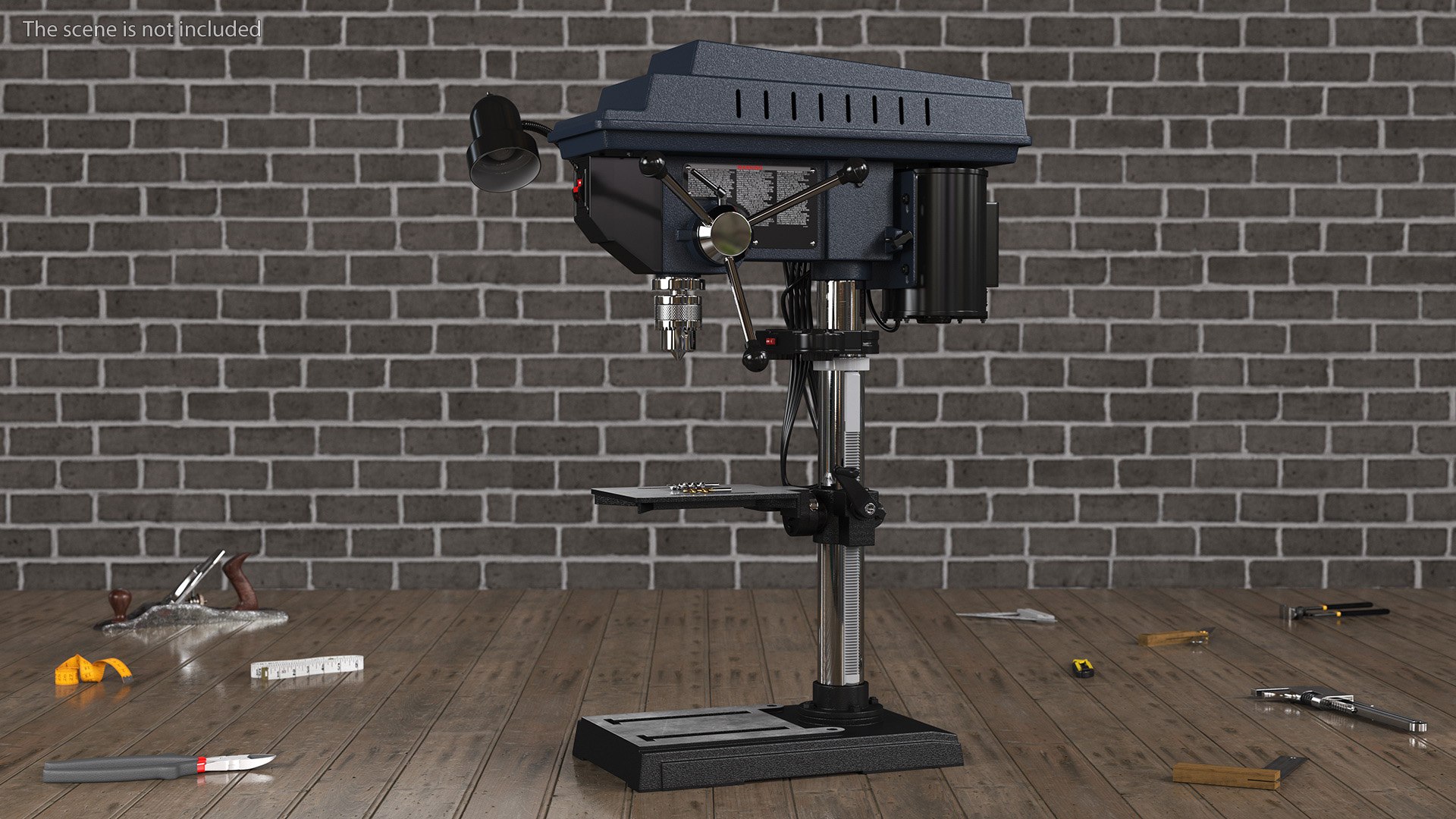 Bench Drill Press With Drill Bits 3D - TurboSquid 2202982