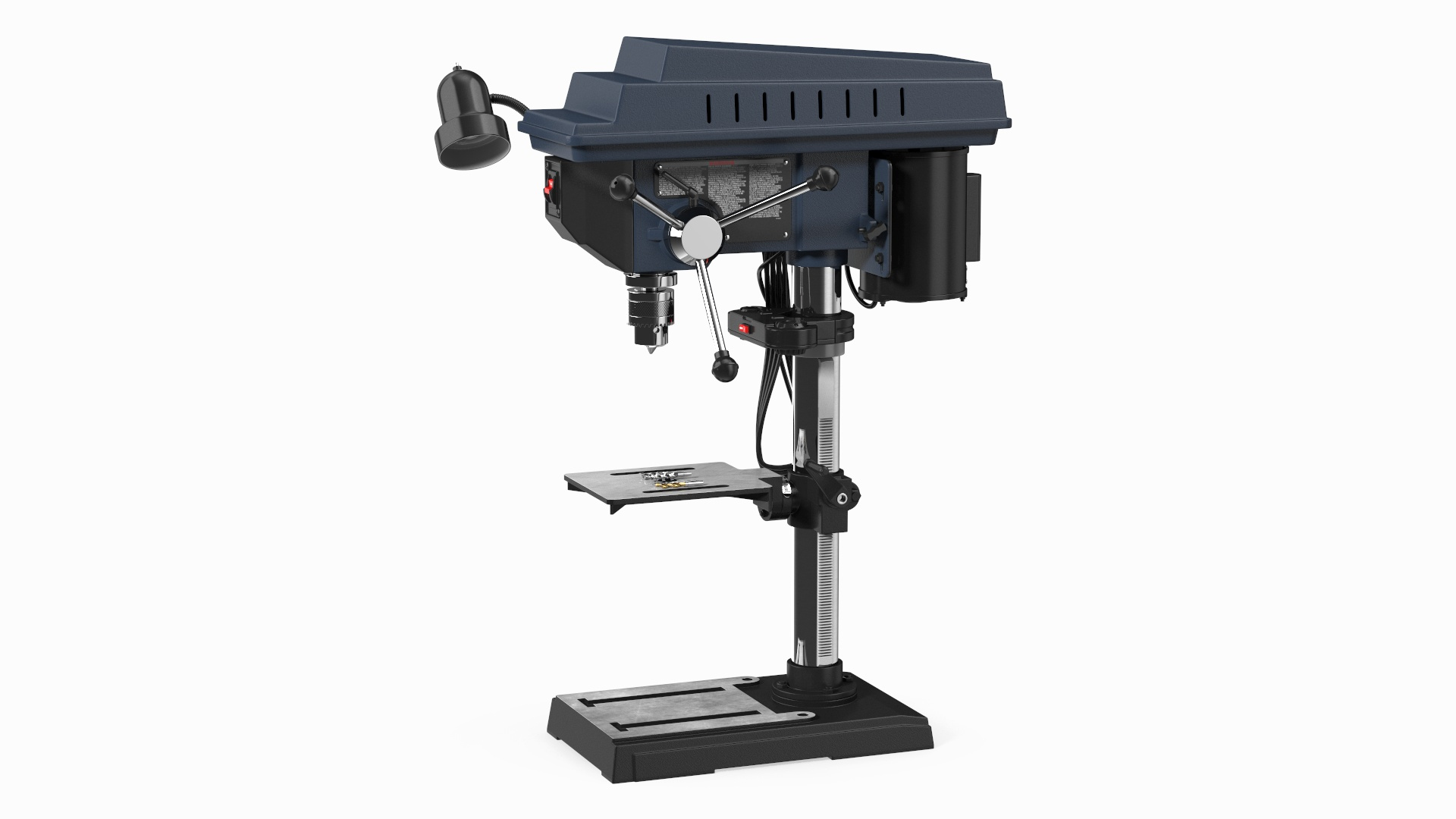 Bench Drill Press With Drill Bits 3D - TurboSquid 2202982