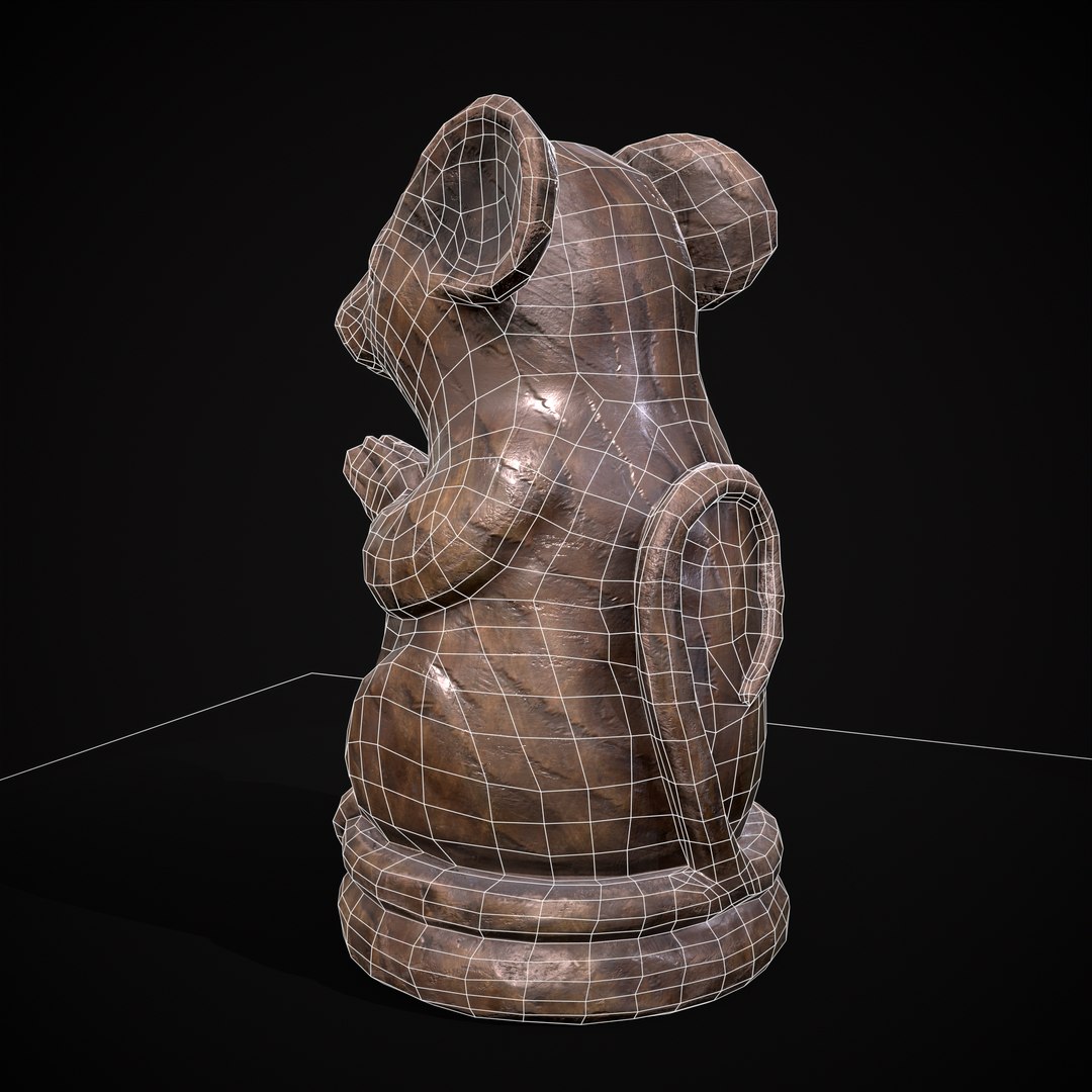 Wooden Praying Mouse Toy 3D Model - TurboSquid 2088825