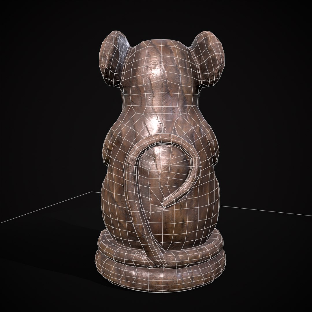 Wooden Praying Mouse Toy 3D Model - TurboSquid 2088825