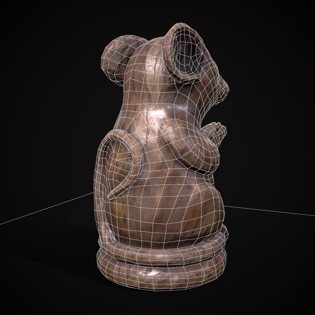 Wooden Praying Mouse Toy 3D Model - TurboSquid 2088825