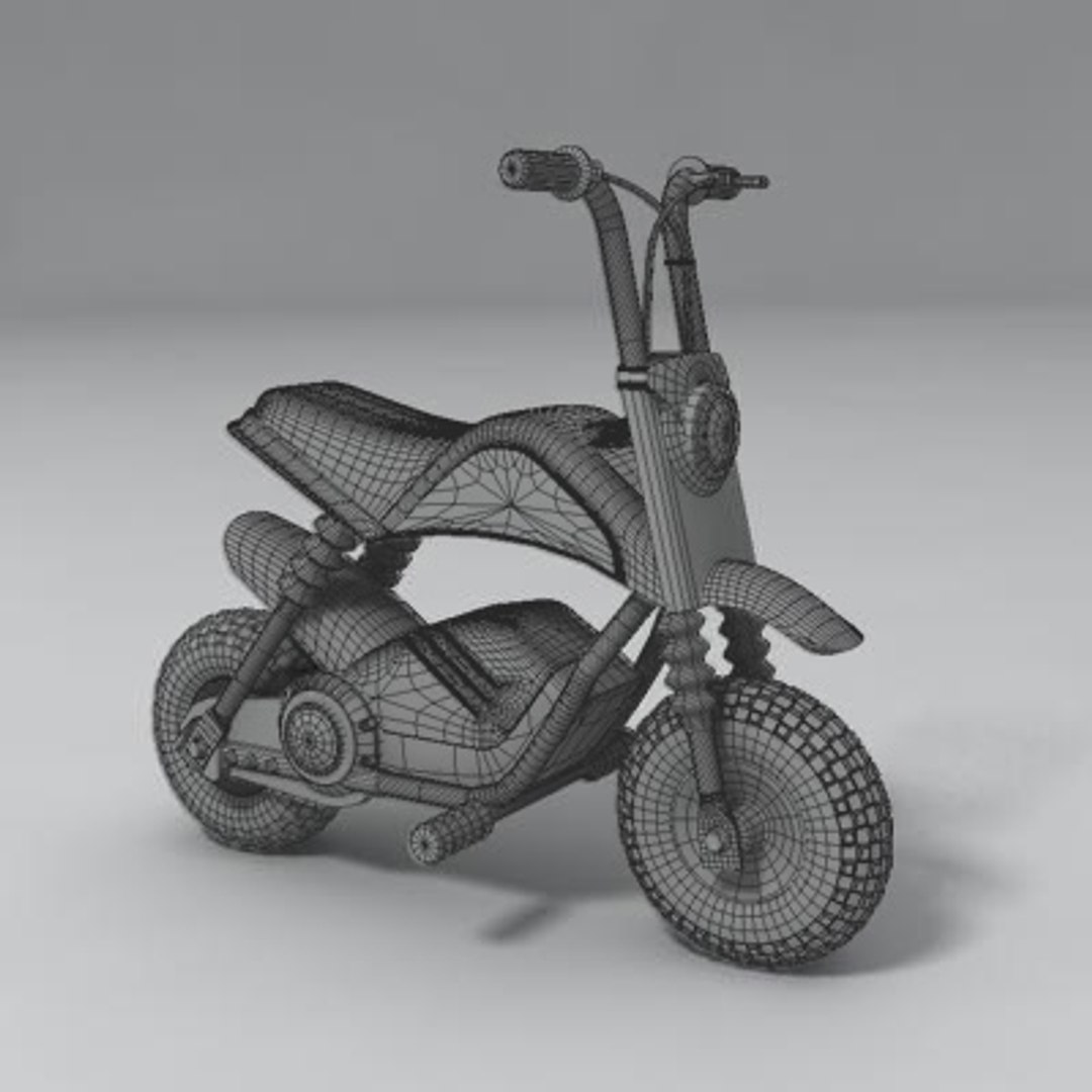 street bikes modeled 3d model