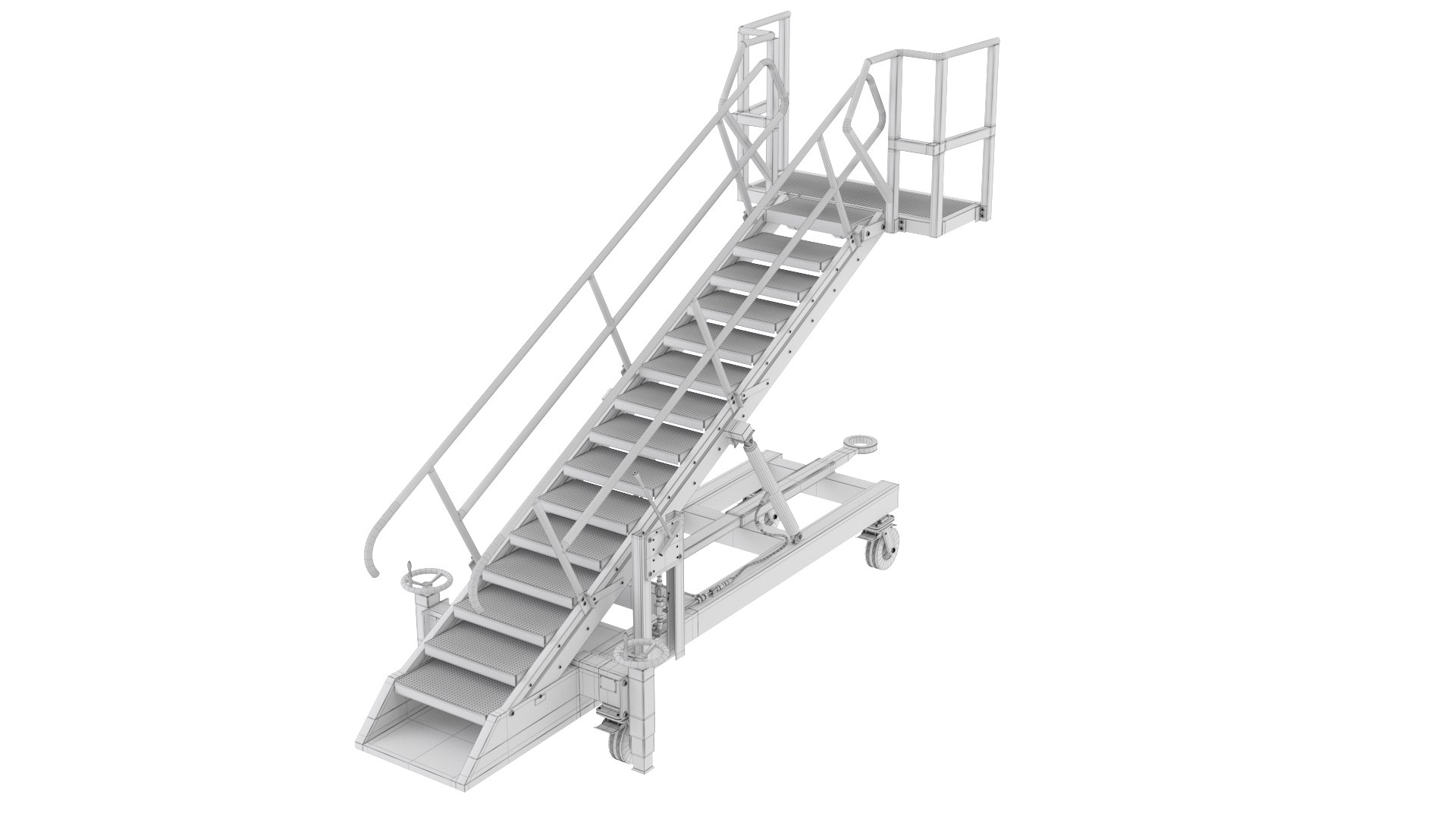 Airplane Stairs 3D Model - TurboSquid 1643915