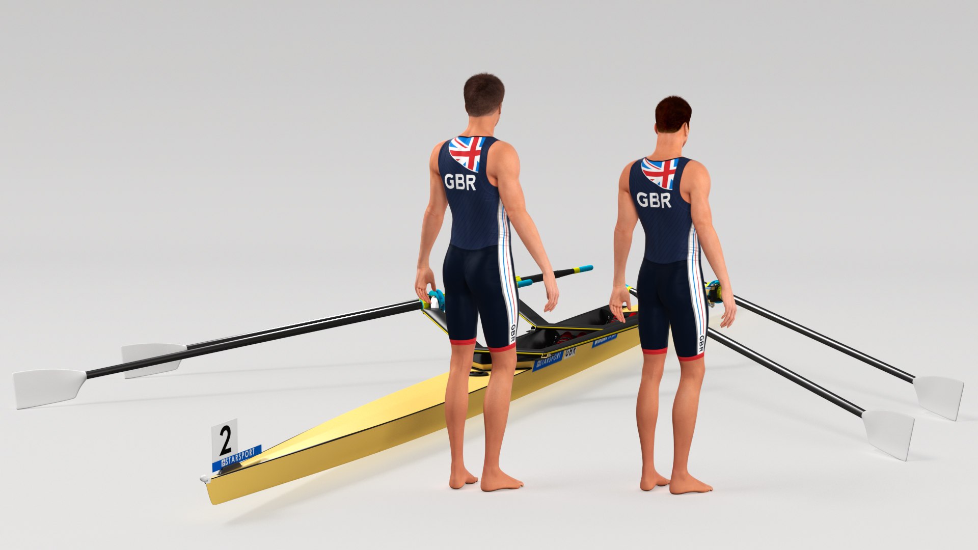 3D Animations Rowing - TurboSquid 1581698