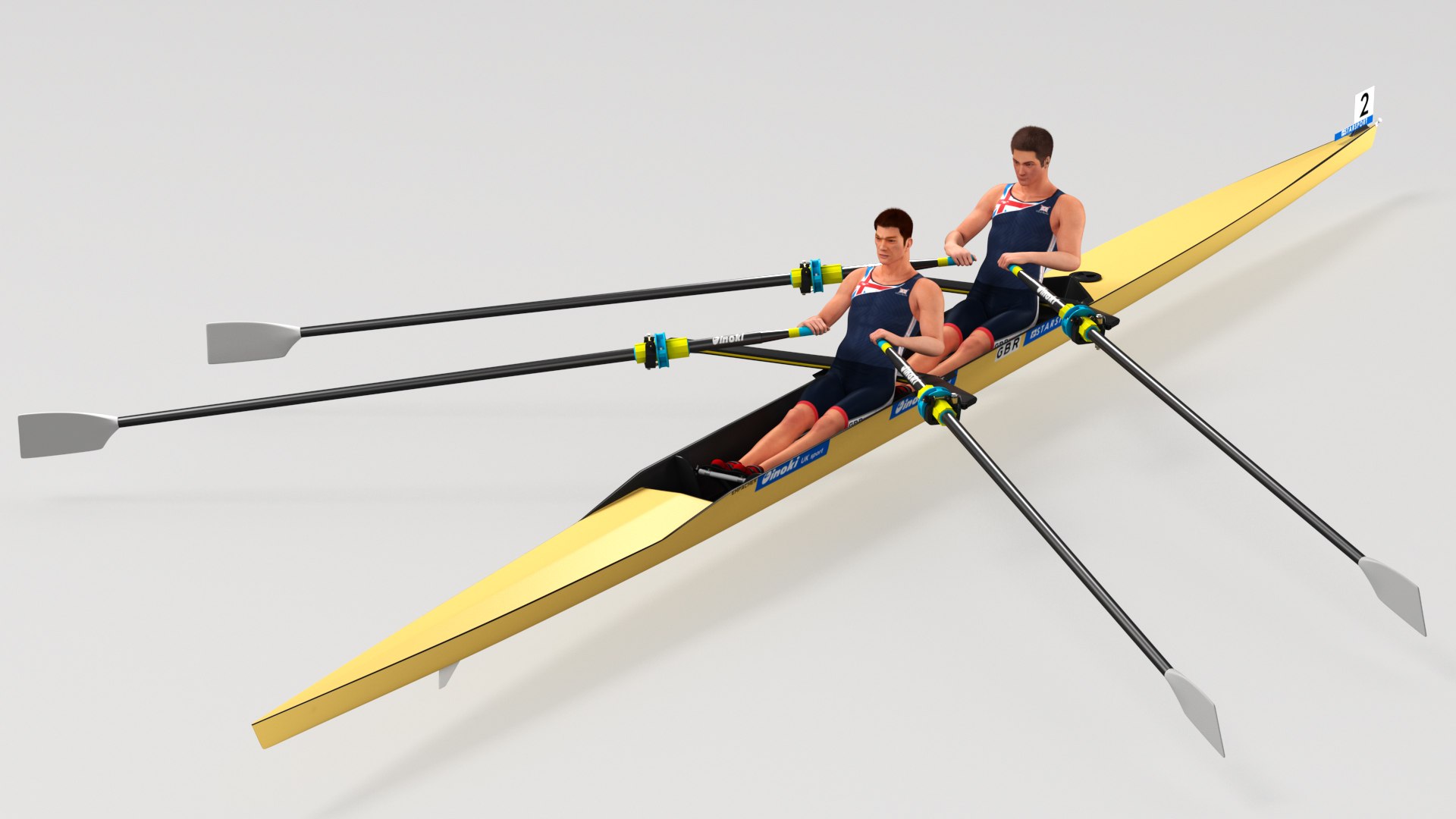 3D animations rowing - TurboSquid 1581698