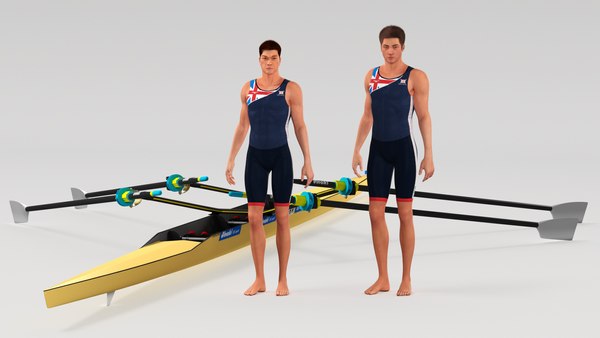 modèle 3D de Aviron Double Sculls Animé QG - TurboSquid 1581698