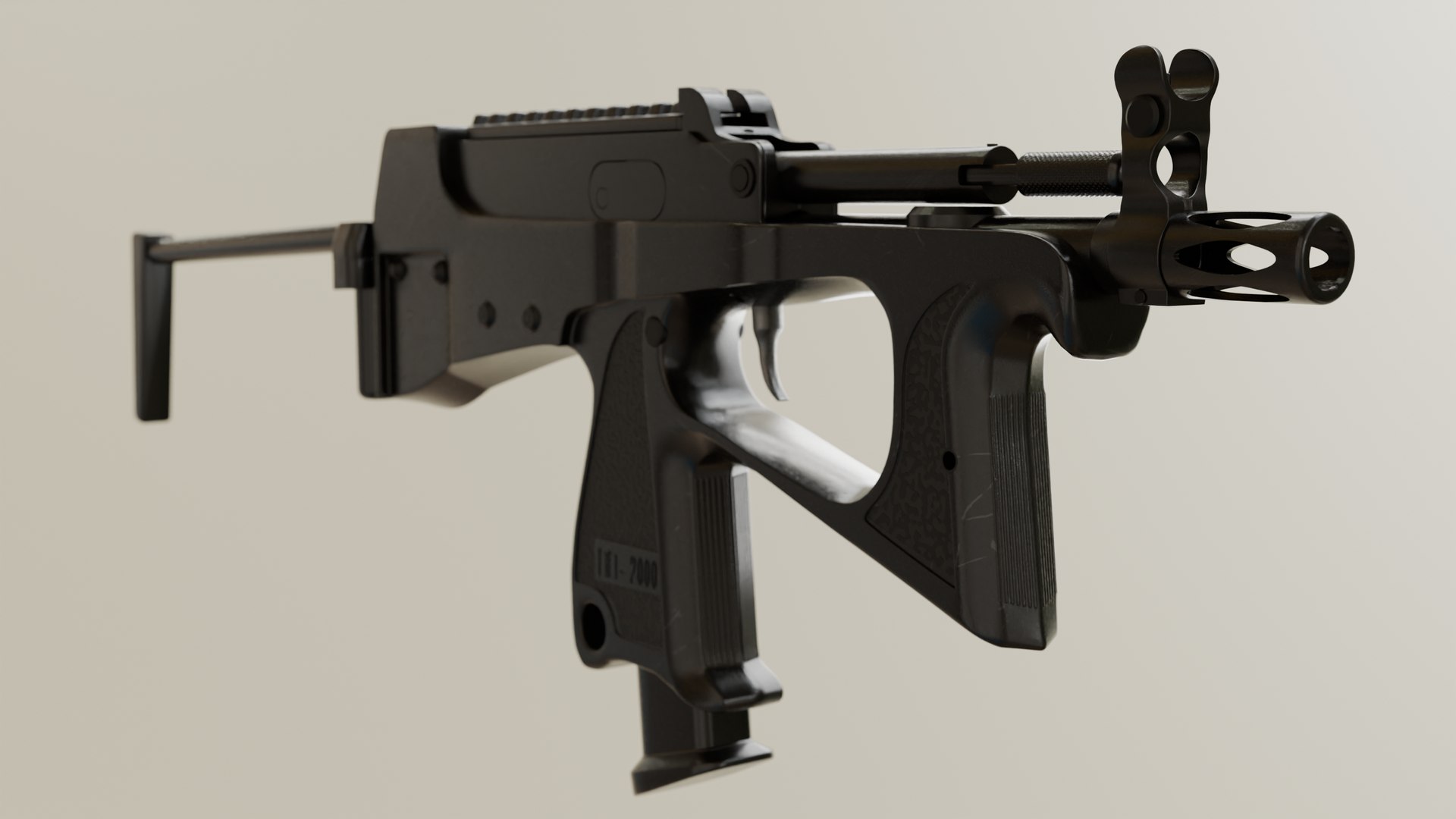 High-Quality PP-2000 Submachine Gun 3D Model 3D Model - TurboSquid 2317203