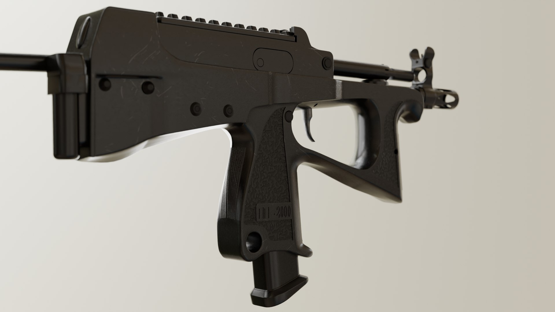 High-Quality PP-2000 Submachine Gun 3D Model 3D Model - TurboSquid 2317203