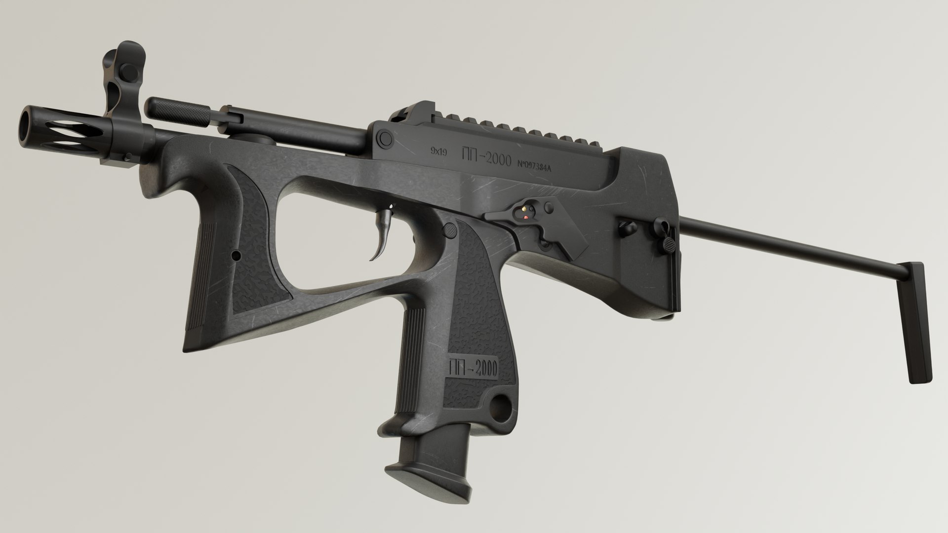 High-Quality PP-2000 Submachine Gun 3D Model 3D Model - TurboSquid 2317203