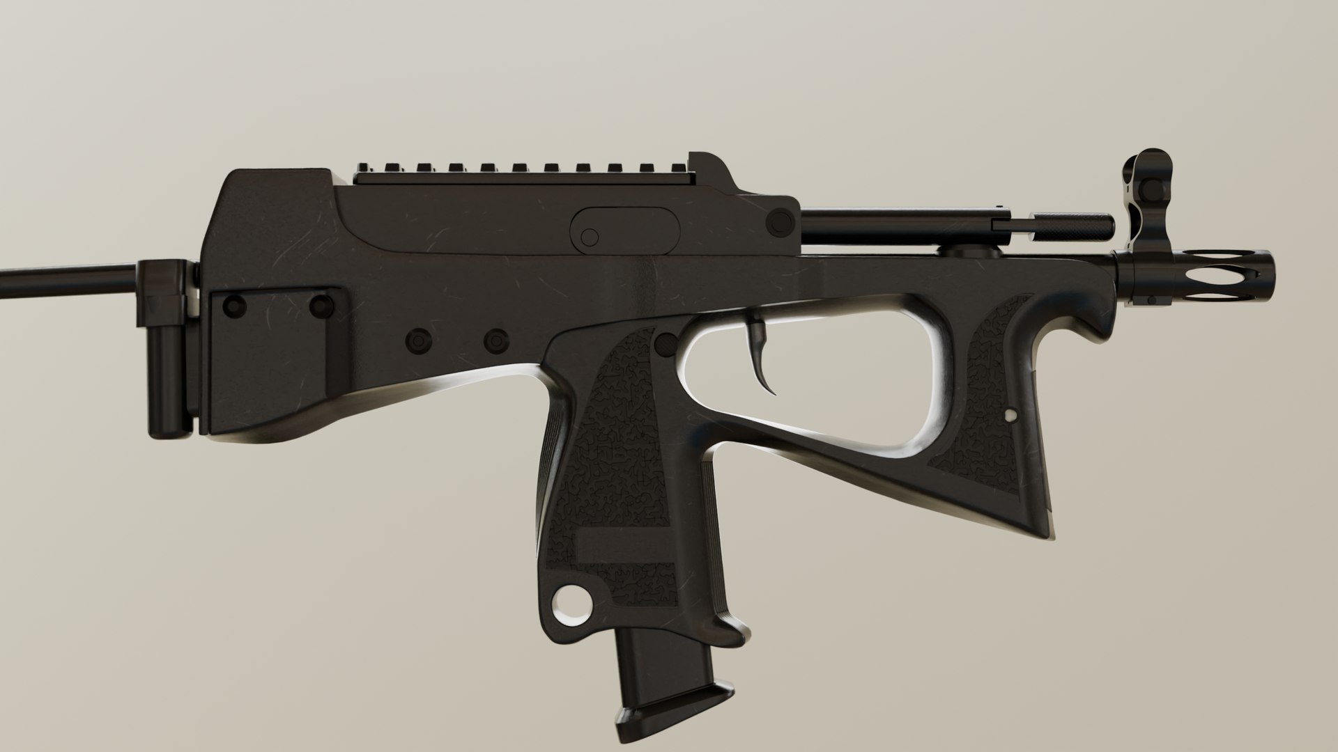 High-Quality PP-2000 Submachine Gun 3D Model 3D Model - TurboSquid 2317203