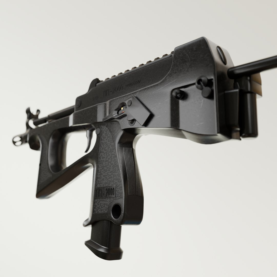 High-Quality PP-2000 Submachine Gun 3D Model 3D Model - TurboSquid 2317203