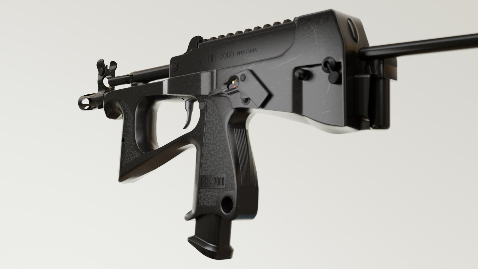 High-Quality PP-2000 Submachine Gun 3D Model 3D Model - TurboSquid 2317203
