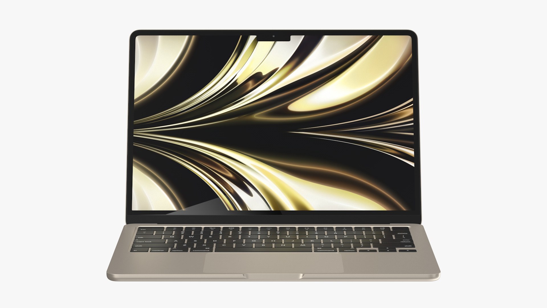 3D MacBook Air M2 Starlight Model - TurboSquid 1912999