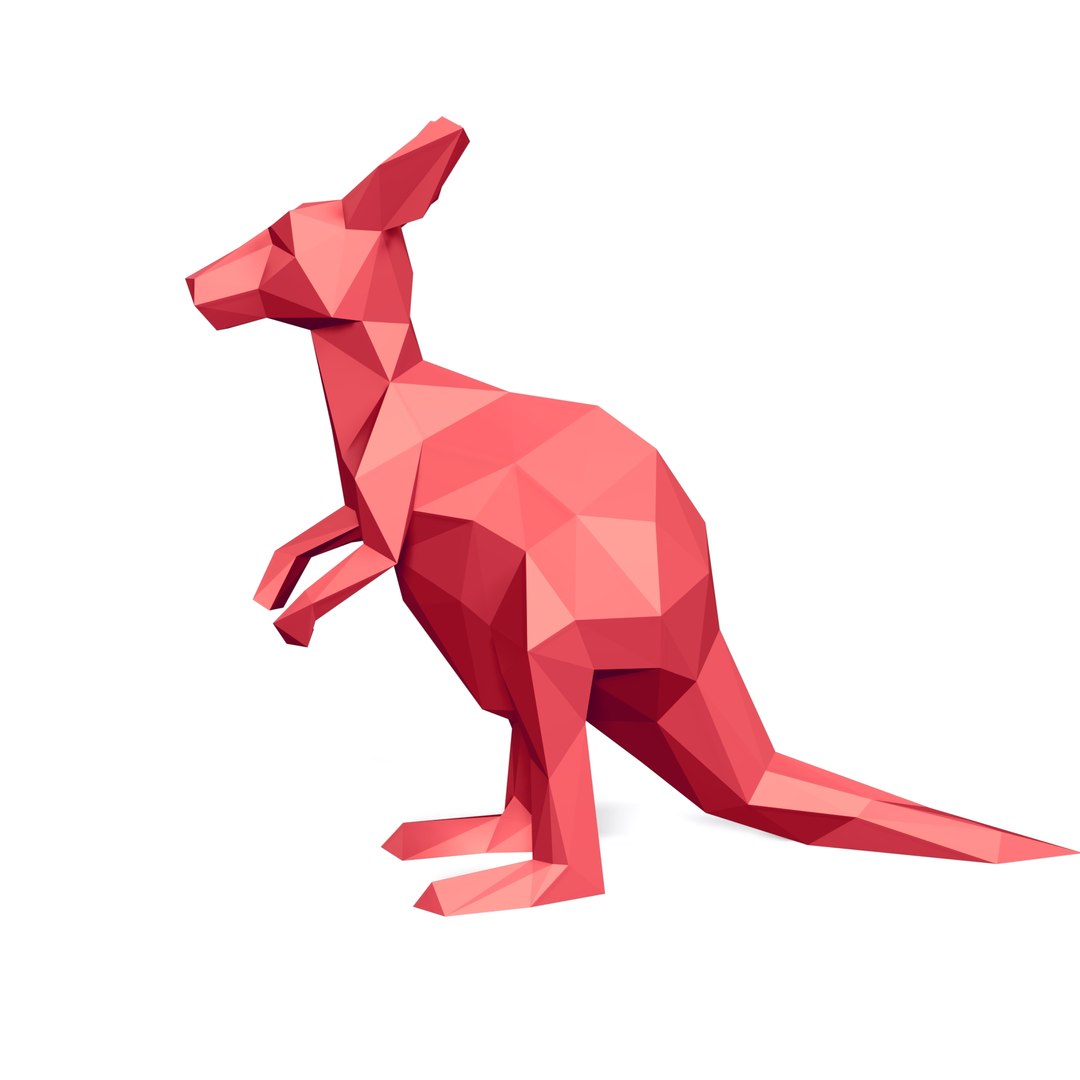 3D Cartoon Kangaroo Model - TurboSquid 2071195