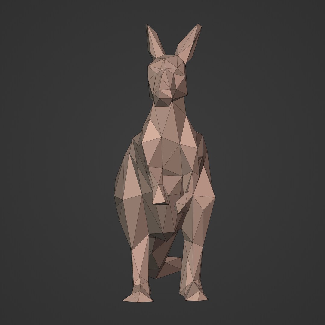 3D Cartoon Kangaroo Model - TurboSquid 2071195