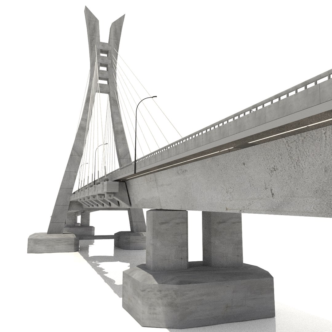 Lekki Ikoyi Bridge Lagos 3D Model - TurboSquid 1386783