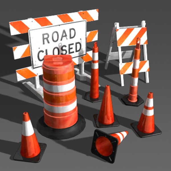 construction package cones obj